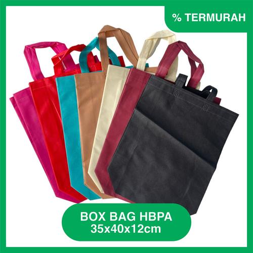 Jual Tote Bag Goodie Bag Tas Tote Bag Spunbond model box bag jumbo ...