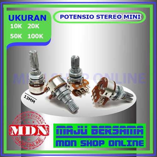 Jual Potensio Mini 10k 20k 50k 100k stereo Bagus - 50K STEREO MINI ...