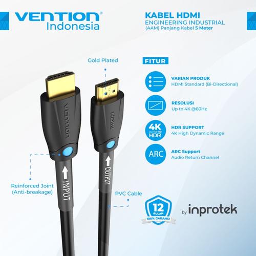 Promo Vention AAM Kabel HDMI 15M 20M 25M 30M Industrial Long Span Structure - 15M Cicil 0% 3x ...