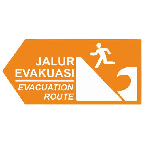 Jual RAMBU DARURAT EVAKUASI BENCANA - JALUR EVAKUASI AKRILIK - KANAN ...