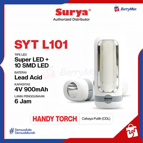 Promo Lampu Senter SURYA SYT L101 SMD LED Emergency Rechargeable ...