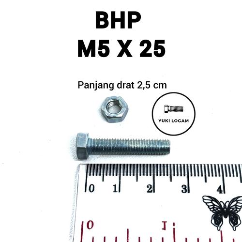 Jual Baut M5X25 putih kunci 8 baut mur hexagonal putih panjang drat 2,5 cm. - Kota Surabaya ...