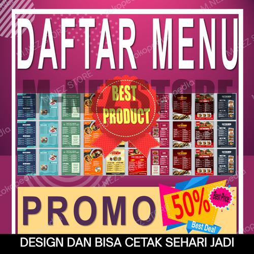 Jual DAFTAR MENU / BUKU MENU / FLYER / DESIGN DAN BISA CETAK SEHARI ...