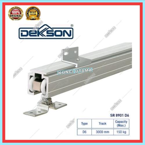 Jual Rel pintu sliding dekson SR 8901 D6 300cm PREMIUM rel geser 3m ...
