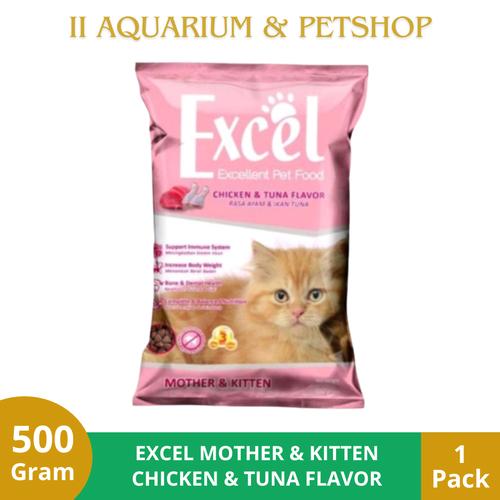 Jual Excel Mother & Kitten Catfood Chicken & Tuna Flavor 500 gram ...