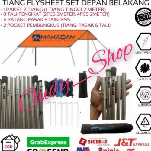 Jual TIANG FLYSHEET TENDA TIANG BENDERA CAMPING TIANG ALUMINIUM ...