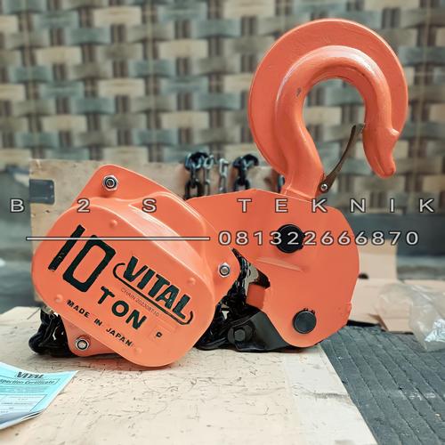 Jual Vital Chain Block 10 Ton 10 Meter Manual Hoist Takel 10 Ton ...