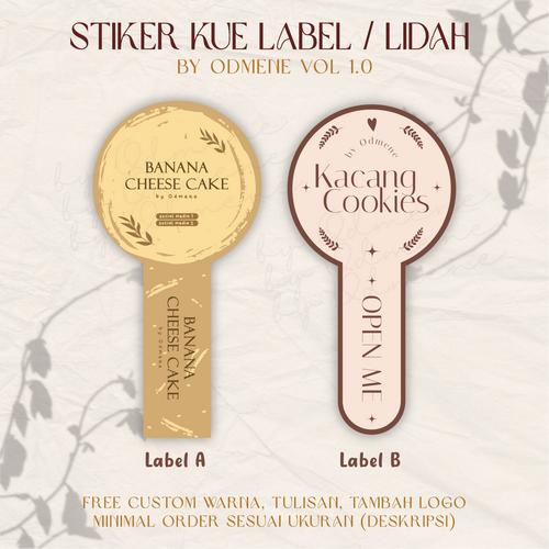 Jual Stiker Label Kemasan / Stiker Toples Kue Lebaran / Stiker Makanan ...