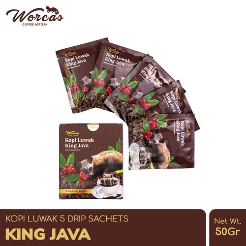 Jual WORCAS Kopi Luwak King Java Drip Filter 50gr - Jakarta Barat - WORCAS COFFEE | Tokopedia