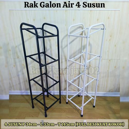 Promo Rak Galon 4 Susun / Rak Dispenser 4 Susun Bahan Full Besi Kuat ...