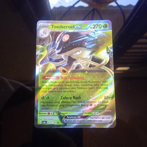 Promo Toedscruel EX RR 019/190 SV4A Pokemon TCG Indonesia Trading Card ...