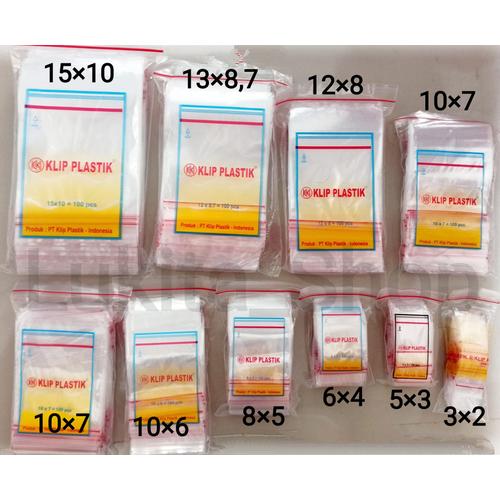 Jual Plastik Klip Ukuran 3x5, 4x6, 5x8, 6x10, 8x12 isi 100 lembar Murah ...
