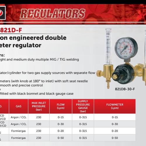 Jual Harris Regulator Argon Double Flowmeter 821-30-AR (Argon & CO2) - Jakarta Barat - Sumber ...