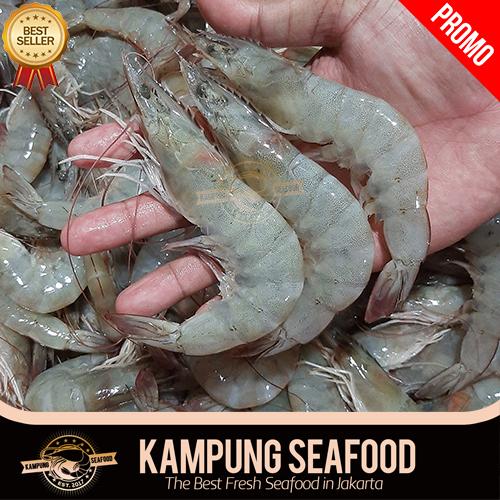 Jual Udang Vaname Fresh/Vannamei Segar Seafood/ udang tambak bersih ...