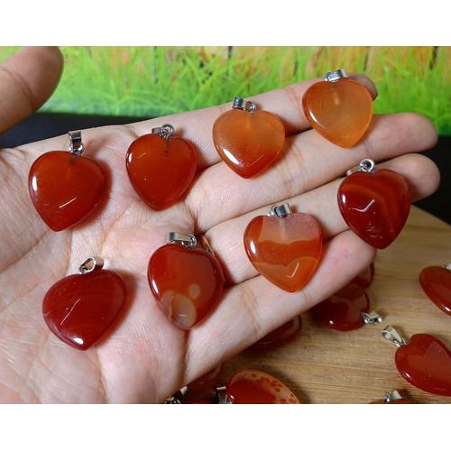 Jual Natural Red Agate Heart Pendant 2 cm (harga per pcs) - Jakarta ...