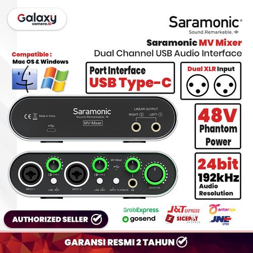 Promo Saramonic MV-Mixer MV Mixer Dual-Channel USB Audio Interface ...