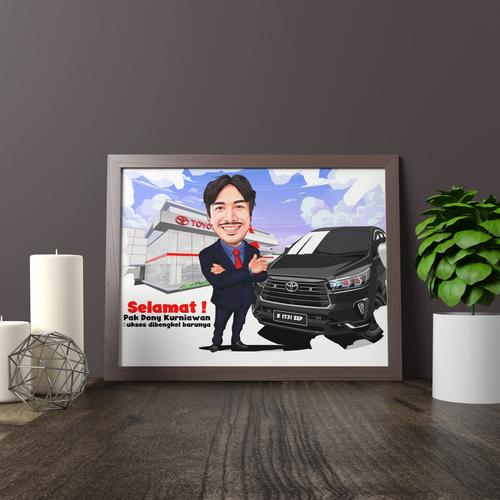 Jual Kado karikatur gambar custom ukuran A3 - Kota Depok - Gallery ...