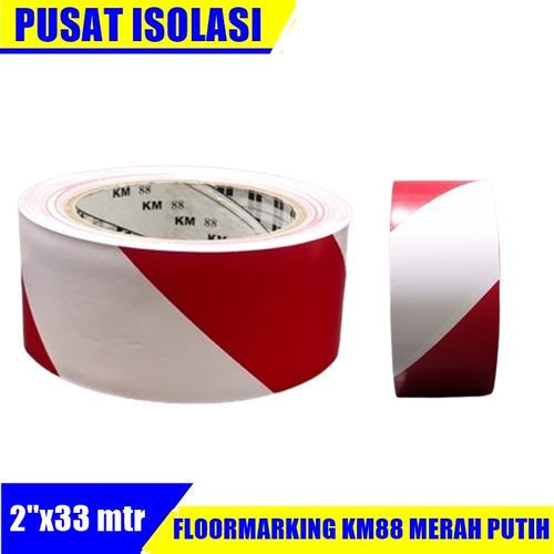 Jual Lakban Lantai Merah Putih KM Floormarking Tape KM 88 Merah Putih 2 ...