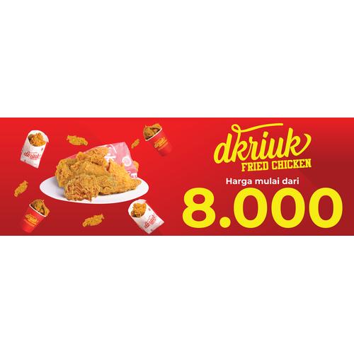 Jual Banner Spanduk Dkriuk - 300 x 100 cm - Banner All Menu - Kota ...
