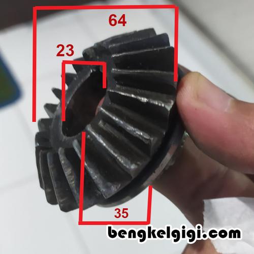 Jual Roda Gigi Payung Modul 3 Custom Mata Gigi 20 + Sepuh Harden Gear ...