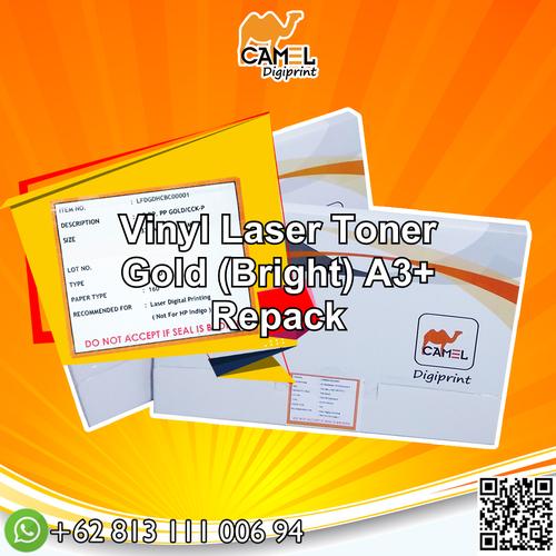 Jual Camel Digiprint Gold Silver A3+ Sticker ecer - Silver Bright ...