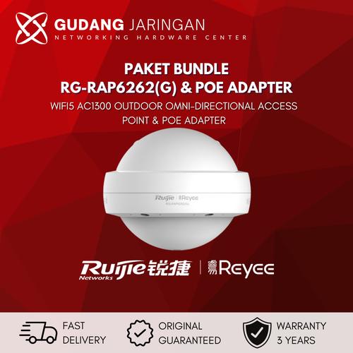 Jual PAKET RG-RAP6262G OUTDOOR OMNI ACCESS POINT & POE ADAPTER ...