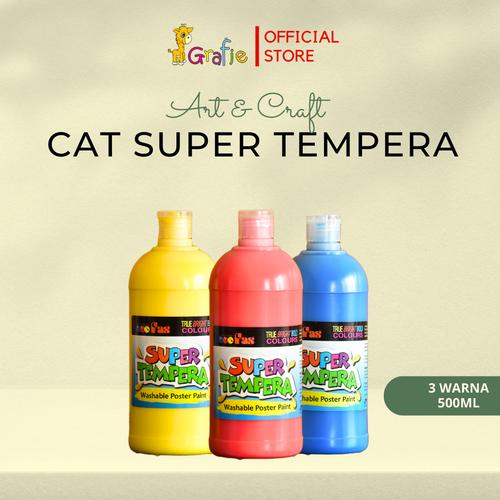 Jual Washable Finger Painting Cat Poster Super Tempera 3 Warna 500ml ...