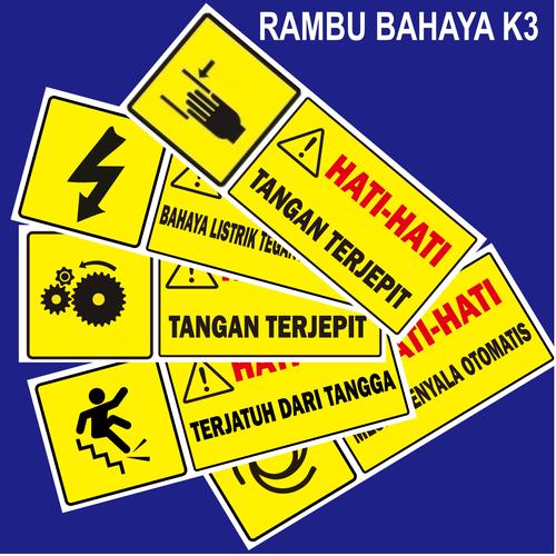 Jual Stiker Rambu Bahaya K3 / Sticker Safety Sign / Stiker Sign K3 ...