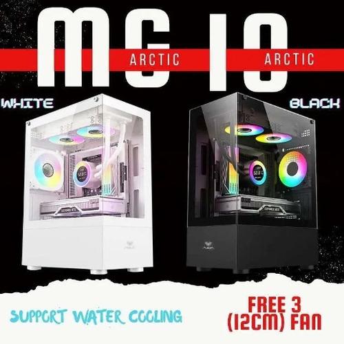 Jual Casing PC Gaming AULA ARTIC MG-Series Free 3x FAN RGB 12cm - White ...