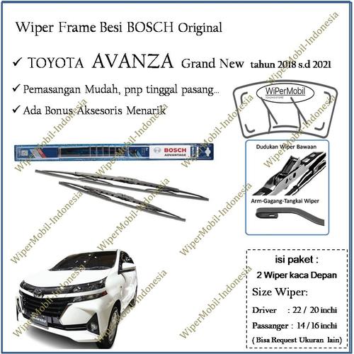 Jual Wiper Frame Besi Mobil Toyota Grand New Avanza 2018 2019 2020 2021 ...