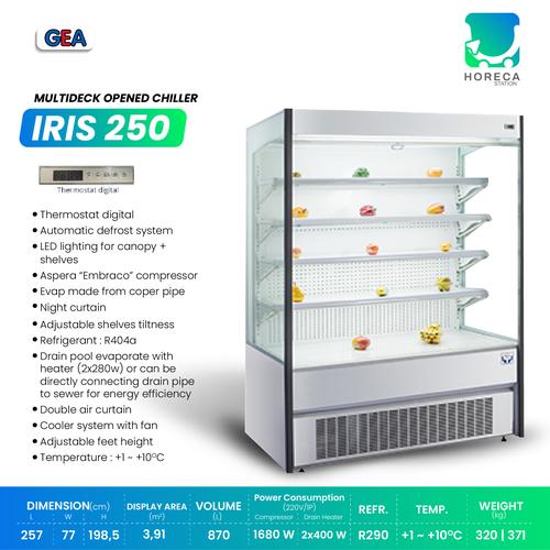 Jual GEA Multideck Opened Chiller IRIS-250 / IRS 250 / IRIS250 - Jakarta Barat - HORECA ...