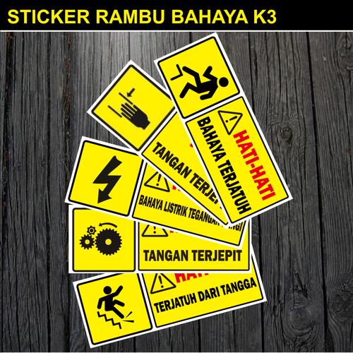 Jual Stiker Rambu Bahaya K3 / Sticker Safety Sign / Stiker Sign K3 - Kab. Bekasi - Cinta ...