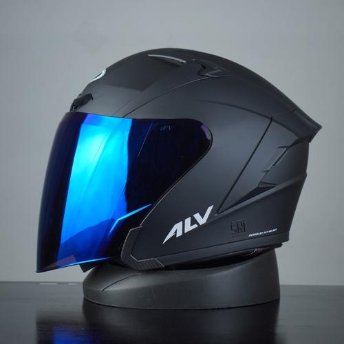 Promo Helm ALV Ultron Original Half Face Black Doff SNI Premium - GREY ...