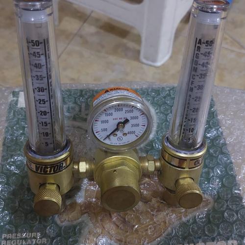 Jual Victor Regulator Dual Argon Flowmeter DFM-150-580 ( Helium, Argon ...