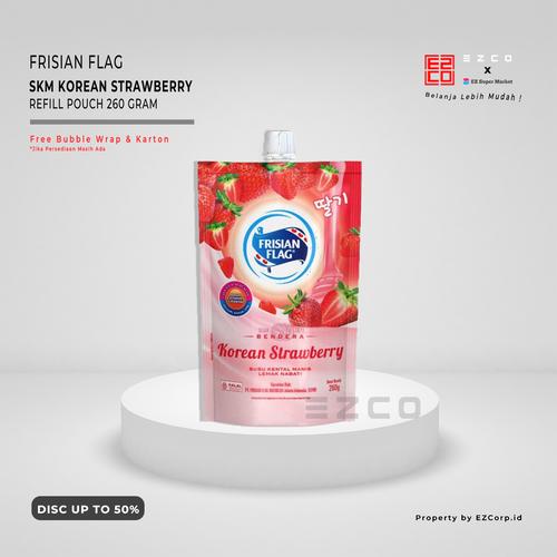 Jual FRISIAN FLAG / BENDERA SKM KOREAN STRAWBERRY KEMASAN POUCH 260 ...