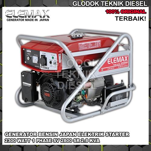 Jual ELEMAX Generator Genset 2300 2000 Watt SV 2800 SR Electric Starter ORI - SV 2800 R - Kota ...