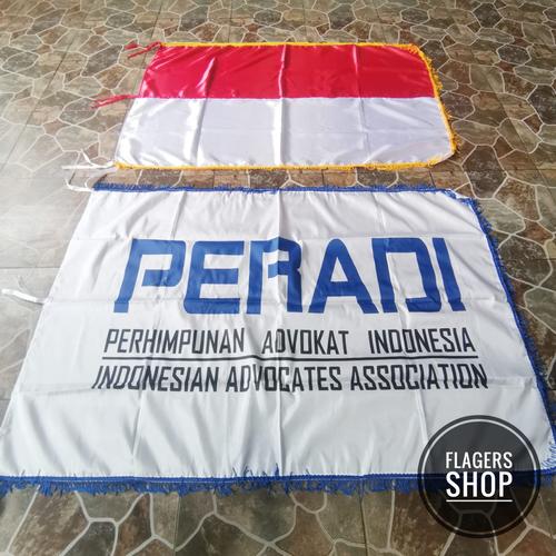 Jual [PAKET] BENDERA RUANGAN INDONESIA + PERADI UKURAN 90x135 CM - Kab ...