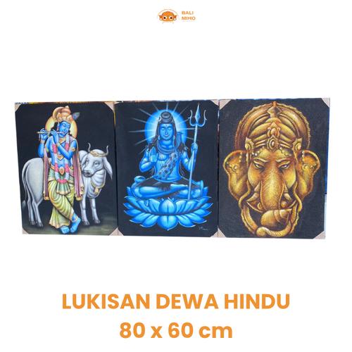 Jual Lukisan Dewa Hindu 80 x 60 cm - Lukisan Dewa Siwa - Lukisan Dewa ...