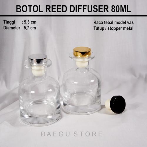 Jual Botol Reed Diffuser 80ml Kaca Bening Tebal Model VAS Pengharum ...