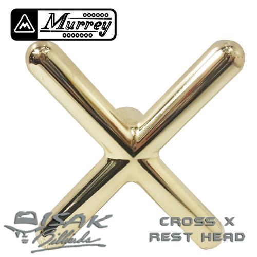 Jual Murrey Cross X Rest Head - Brass - Cagak Stick Biliar Billiard ...