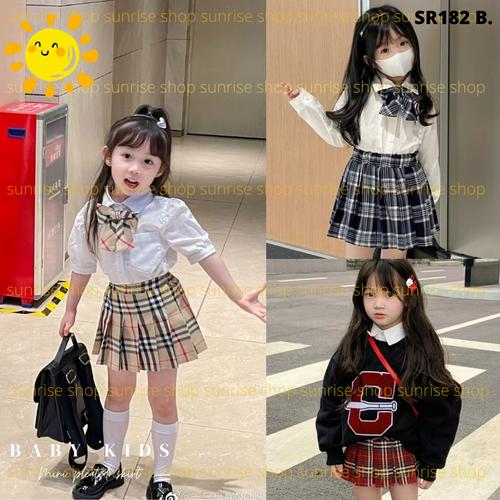 Jual ROK MINI LIPAT KOTAK ANAK MINI PLEATED PLAID BABY KIDS SKIRT ...