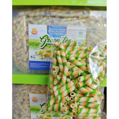 Jual Astor Mini 1 kg Wafer Roll 3 Warna Vanila Grean Tea Snack Jajanan ...