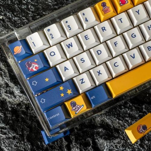 Jual 130 Keys Keyboard Keycaps Astronaut Theme Cherry Profile Key ...