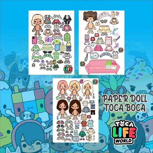 Jual Paper doll toca boca /Mainan kertas bp modern/Mainan gunting ...