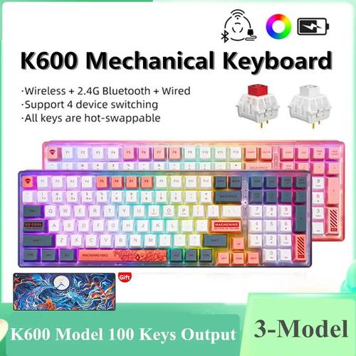 Jual K600 Mechanical Keyboard Hot Swappable Wireless Keyboard Gam ...