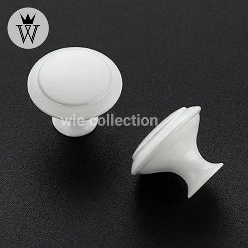 Jual HANDLE KNOB BULAT BESI PUTIH / TARIKAN BULAT LEMARI WHITE - Kota ...
