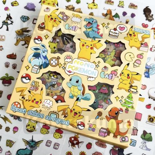 Jual Stiker Nono Pokemon 100 lembar Aesthetic Sticker Box - Jakarta ...