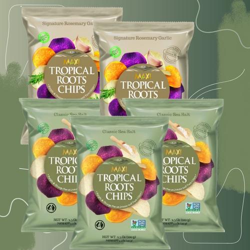Jual MAXI Tropical Roots Chips 5 Packs / 100g - Mix (SS & RG), 5 Pcs ...