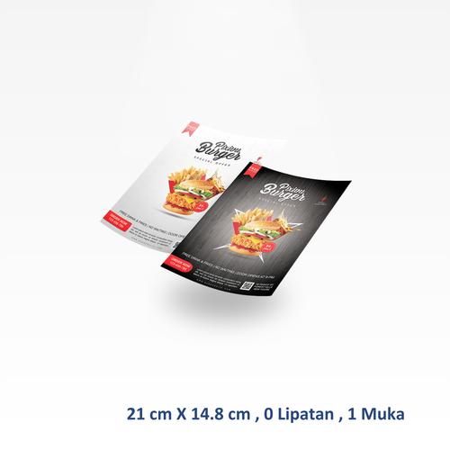 Jual Cetak Leaflet 2 Sisi Cetak Brosur Lipat A4 Leaflet Brosur Pamflet - Single A5, AP 150 , 1 ...