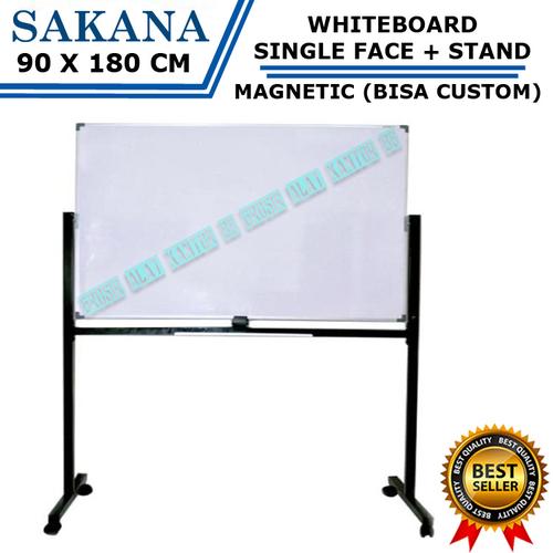 Jual Whiteboard SAKANA 90 x 180 Cm Single Face Kaki - Papan Tulis - Jakarta Barat - GROSIR ALAT ...